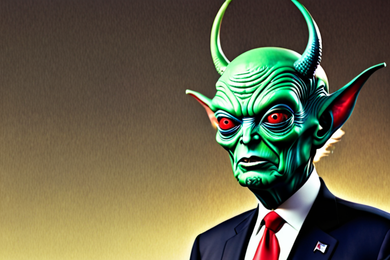 trump devil alien