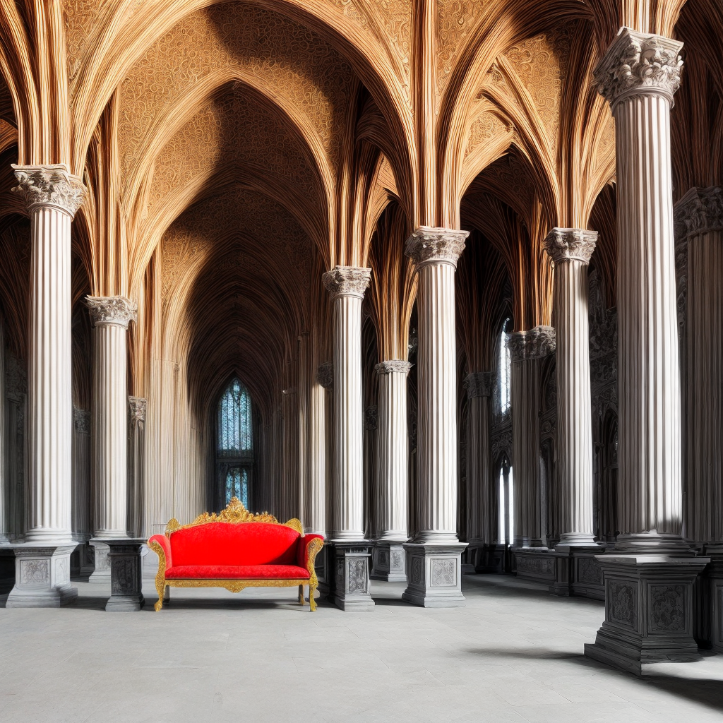 royal chamber with throne