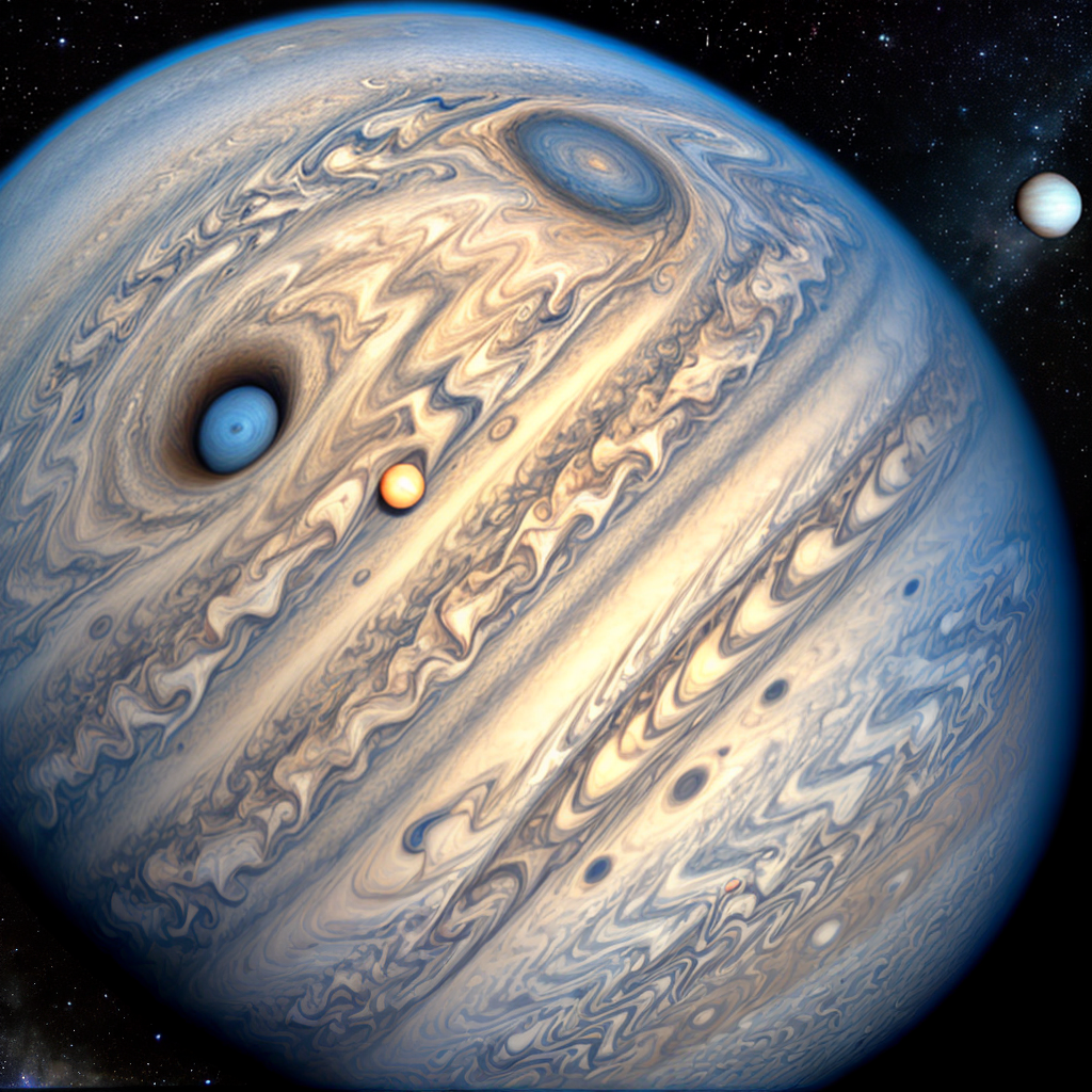 Jupiter colliding with Uranus