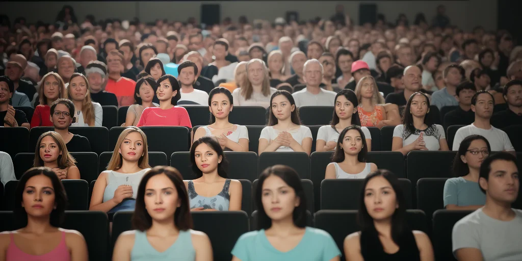 An Engaged Audience of Diverse Individuals Attending a Captivating ...