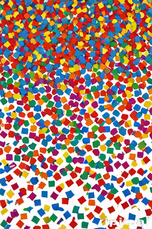 Colorful Confetti Cascade Creating a Vibrant and Festive Atmosphere Everywhere