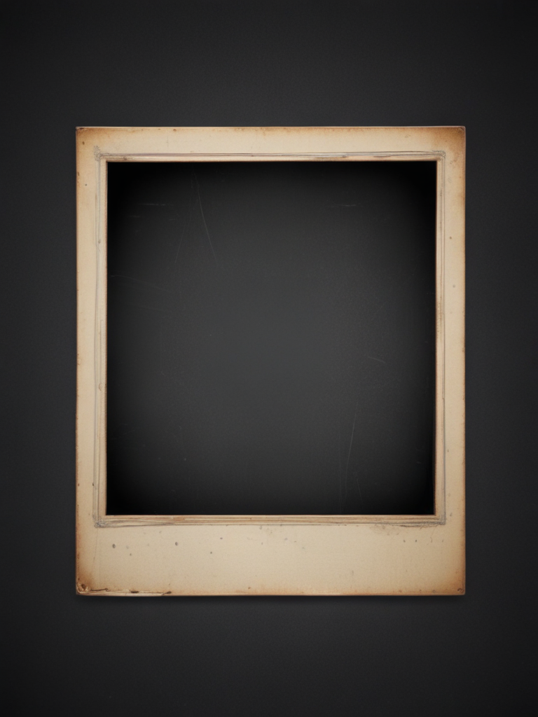 An Empty Vintage Picture Frame Ready for New Memories to Capture