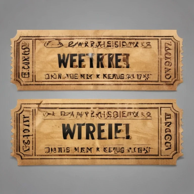 Ancient Ticket Design Featuring Mysterious Symbols and Intriguing Text ...