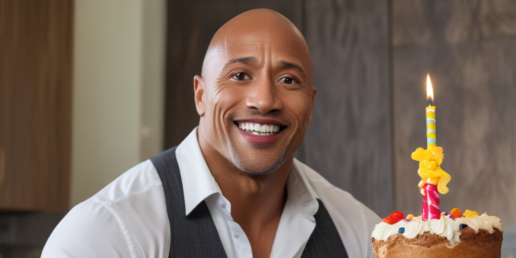 Dwayne Johnson is so happy because its his birthday!