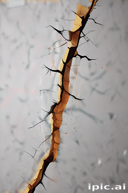 Intricate Patterns of Cracks Revealing Nature's Unique Structural Beauty