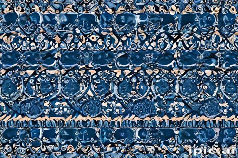 Intricate Patterns of Water Reflections on a Textured Surface