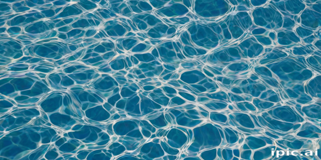 Captivating Patterns of Light Reflected on Clear, Tranquil Water Surface.