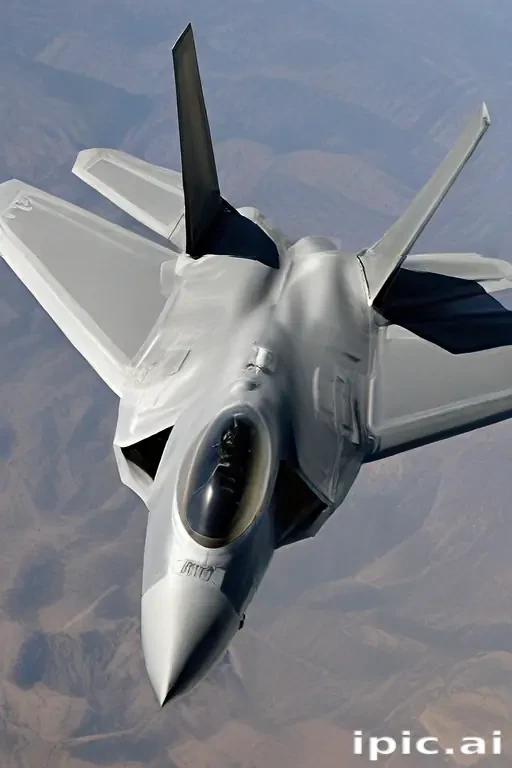 High-Flying Military Jet Performing Aerial Maneuvers Above Breathtaking ...