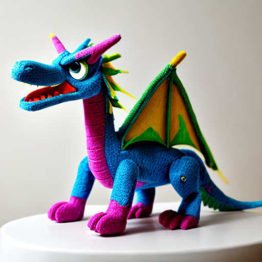 a cartoon dragon puppet idea