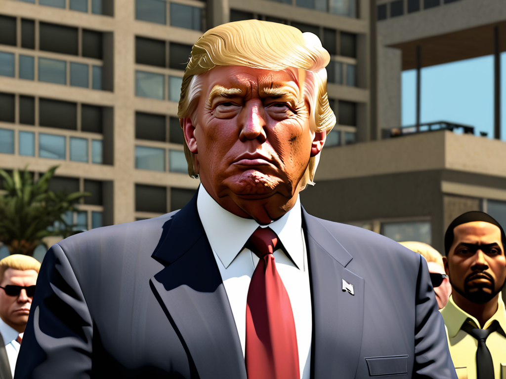 Donald Trump as a GTA San Andreas character