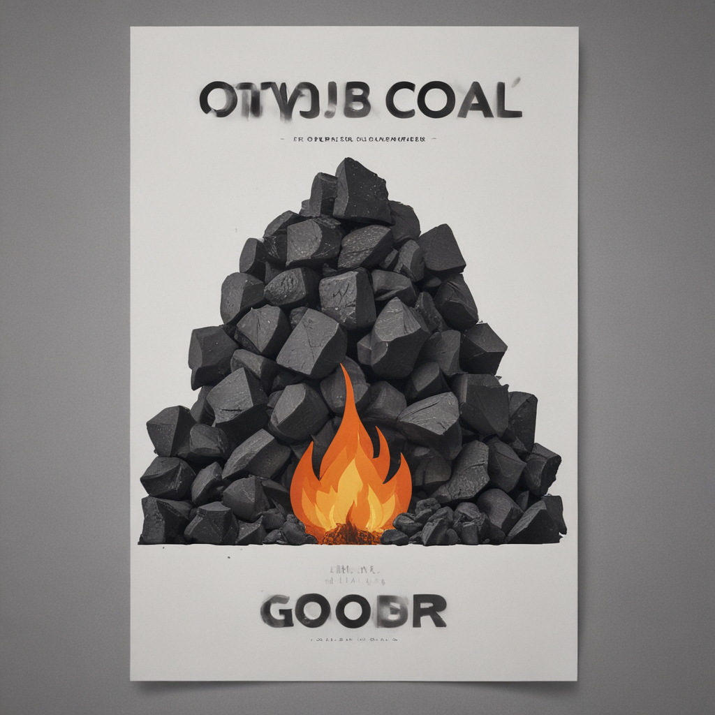 Can you design me a poster for a product called "Gooder Coal". The idea ...