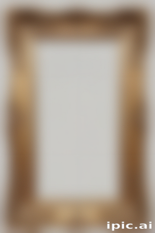 Elegant Empty Picture Frame Ready for Your Favorite Artwork Display