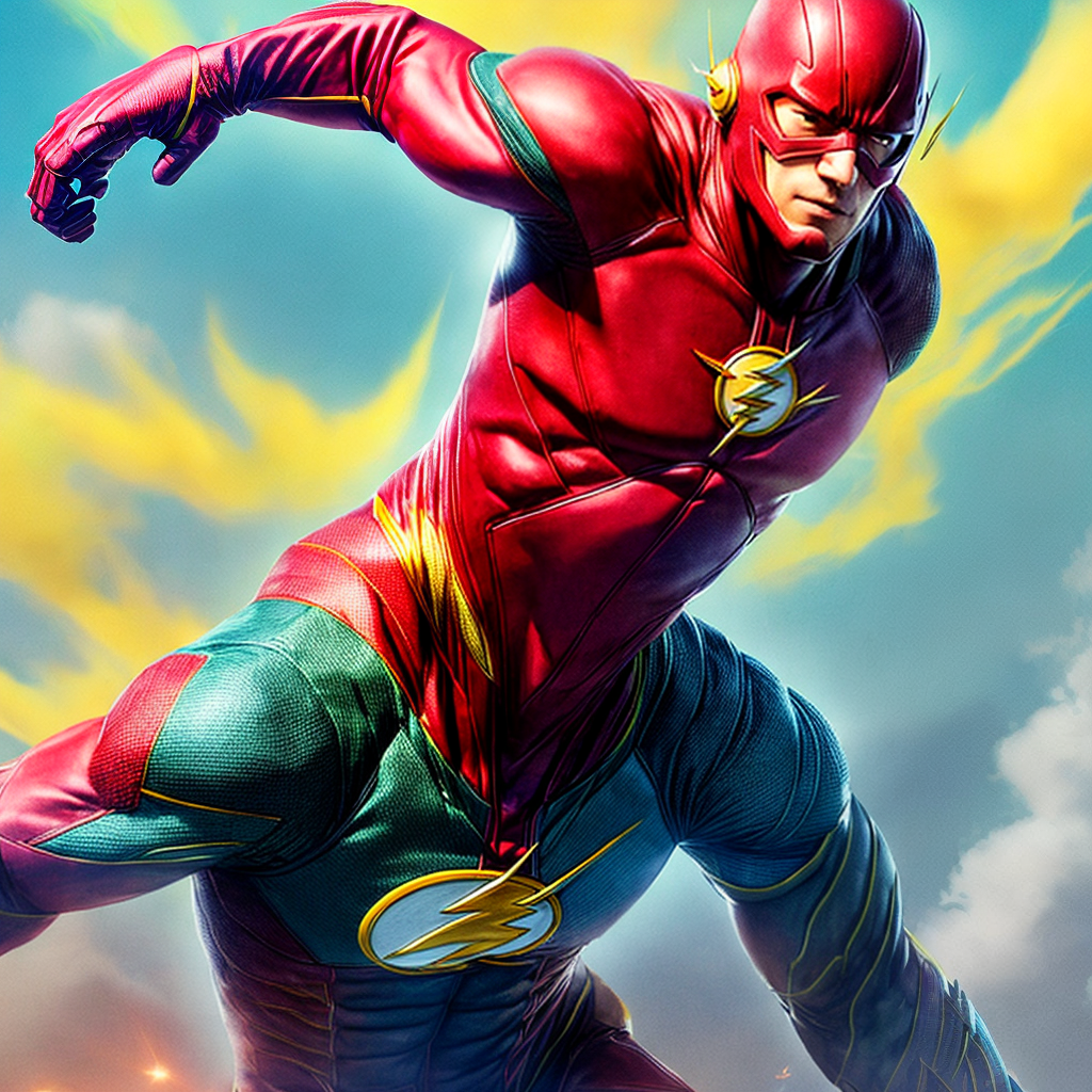 Most Magnificent Beautiful The Flash Digital Art (copy-right free)