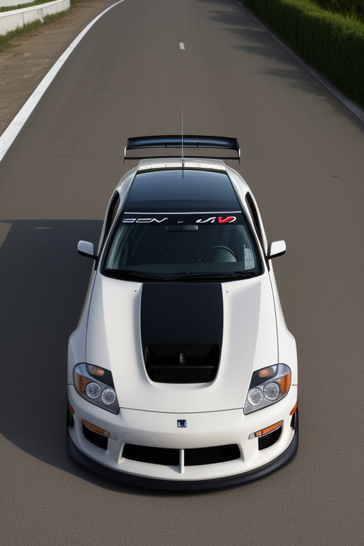 A Sleek, Modified Sports Car Showcasing Aerodynamic Design and ...