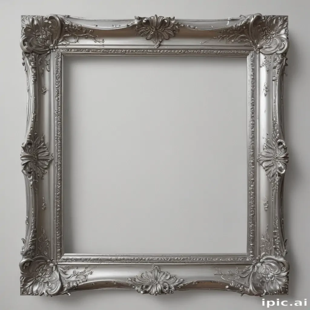Elegant Silver Picture Frame Ready to Showcase Your Favorite Artwork