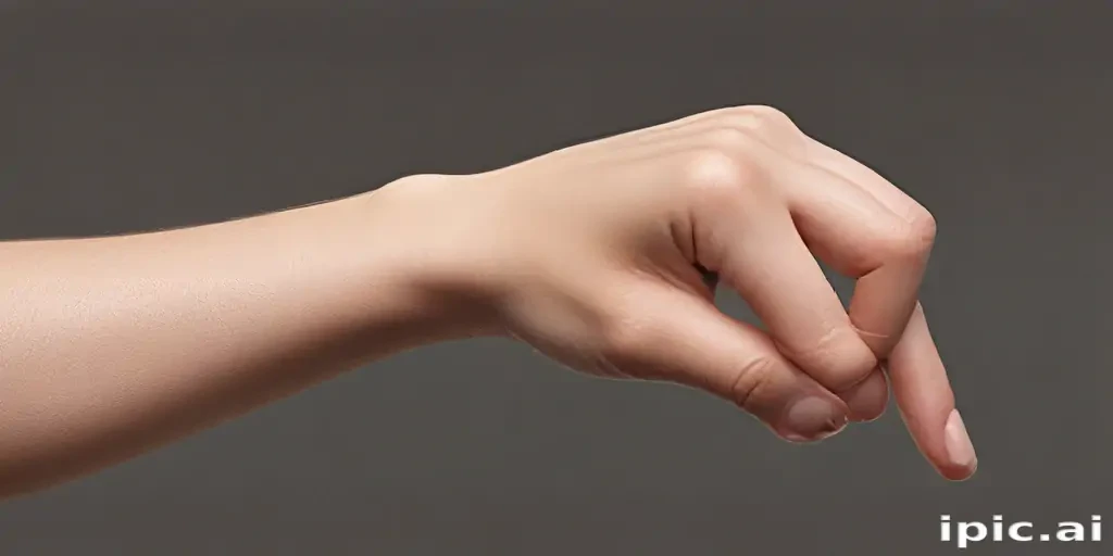 A Close-Up of an Elegant Hand Gesture Demonstrating Delicate Movement ...
