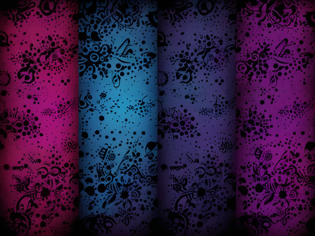 Vibrant Abstract Patterns in Gradient Colors with Intricate Designs and ...