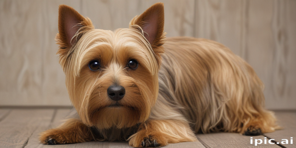 A Cute Yorkshire Terrier with Long, Fluffy Fur and Big Eyes.
