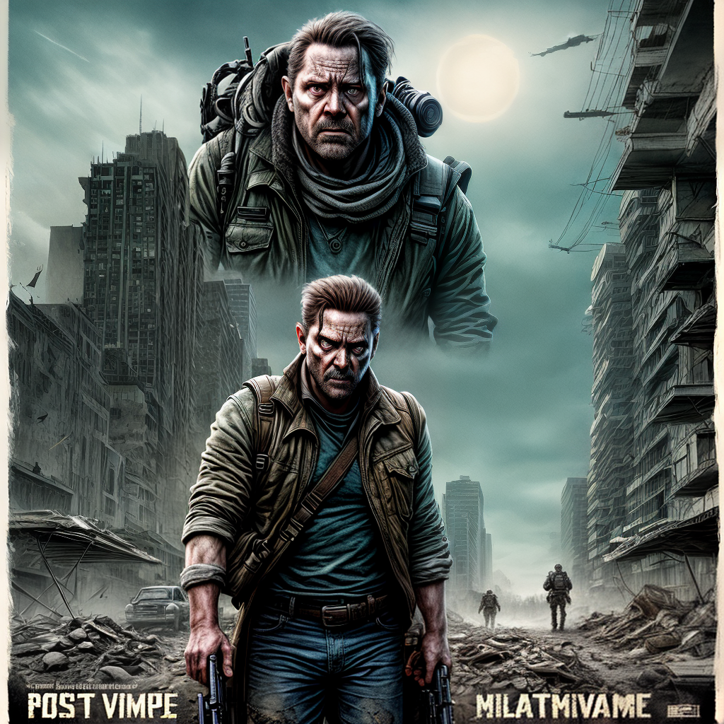 post apocalypse comic art movie poster