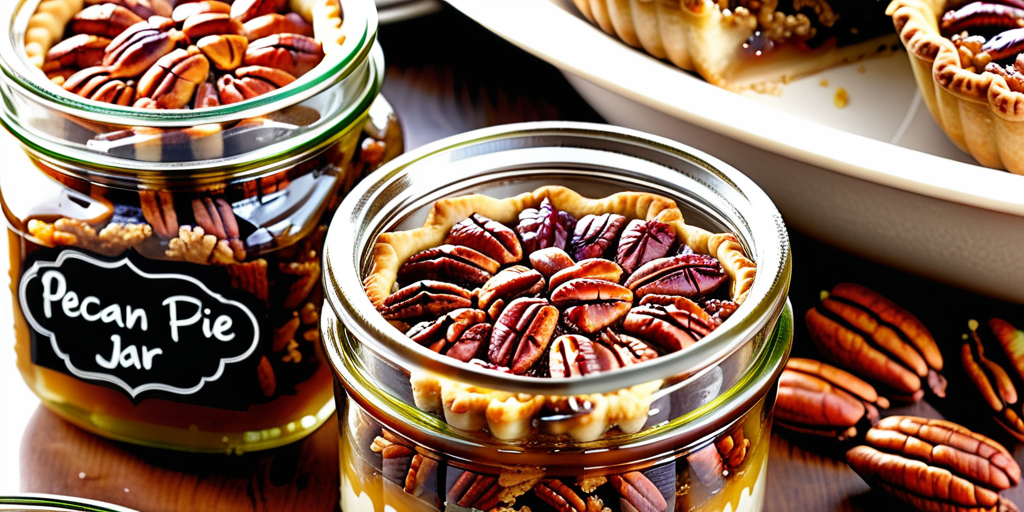 Delicious Pecan Pie Ingredients in Jars Ready for Baking Delightful ...