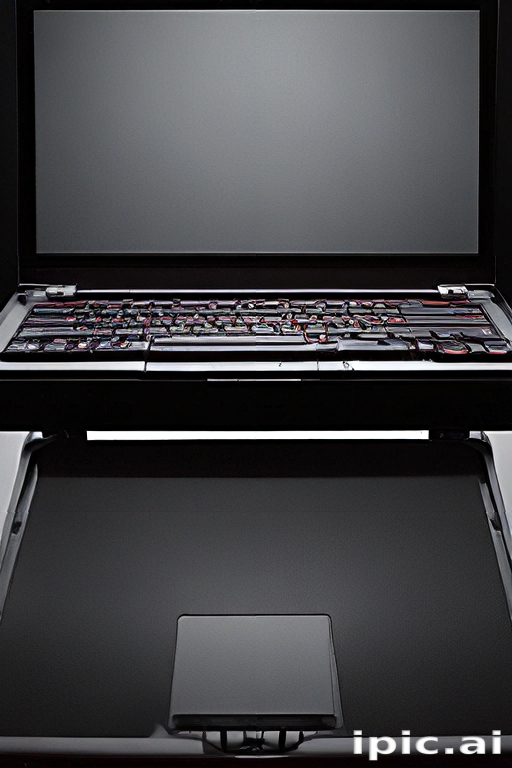 An Open Laptop Showcasing Intricate Internal Components and Sleek Design