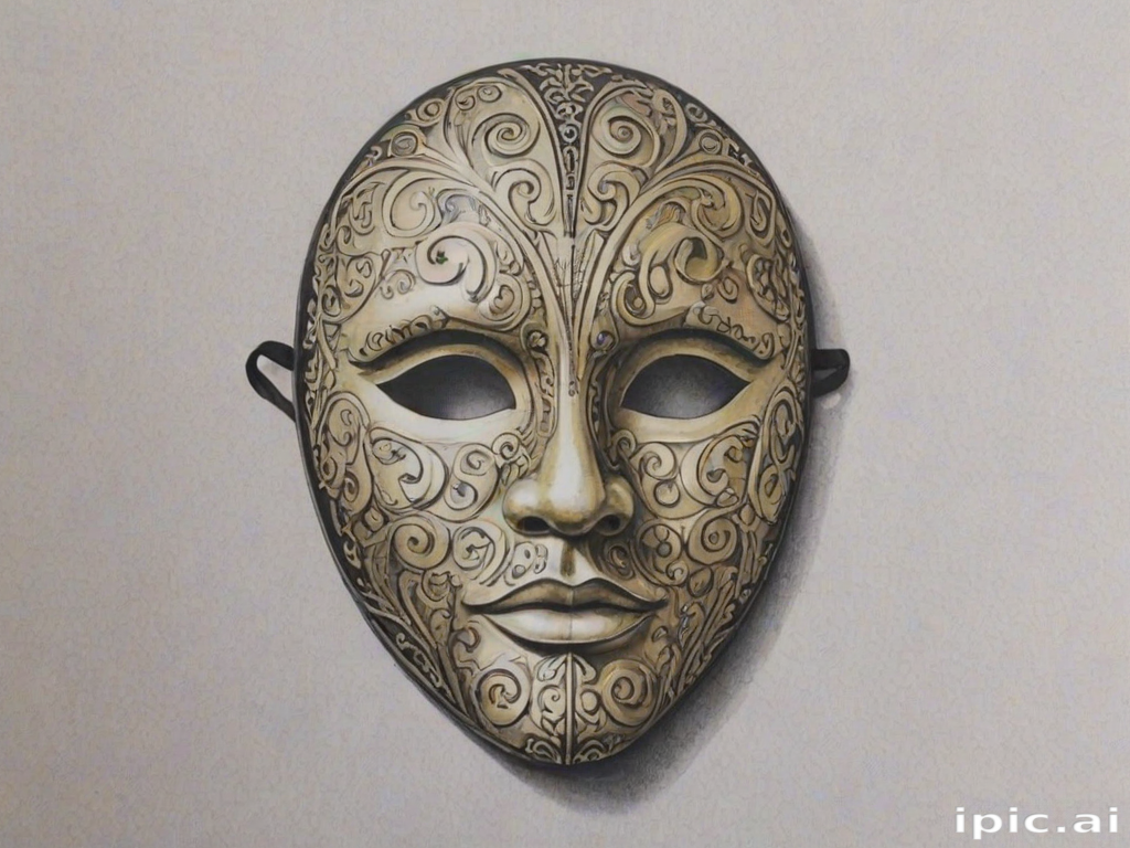 Intricately Designed Decorative Mask Showcasing Exquisite Artistry and ...