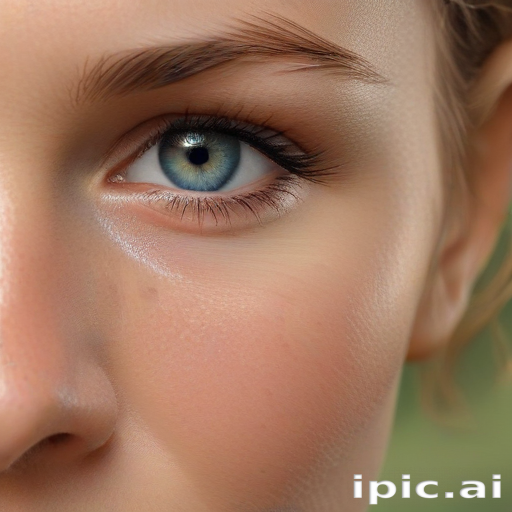 A Close-Up Portrait Highlighting the Intricacies of Human Eye and Skin.