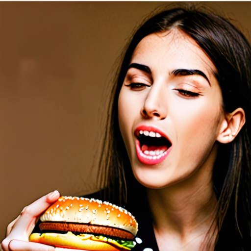 roberta piragibi eating burger and farting