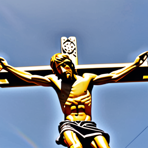 tony hawk on the cross next to jesus