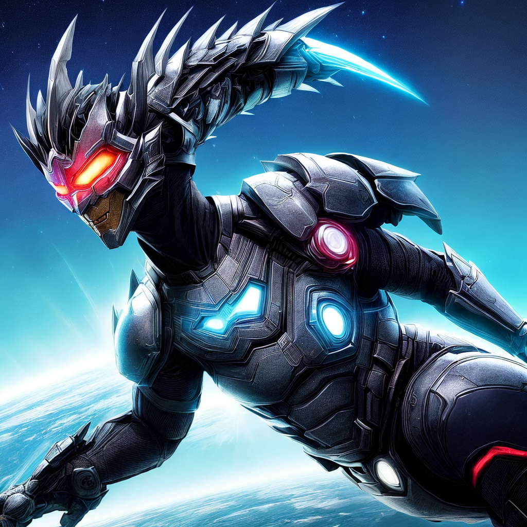 Heavenly Empress Queen Aiko Fighting Quantum Dragon