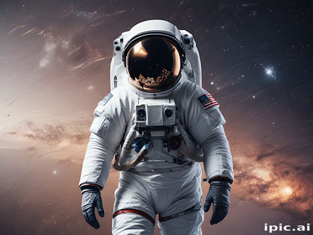 Astronaut Exploring the Vastness of Space Amidst Cosmic Wonders