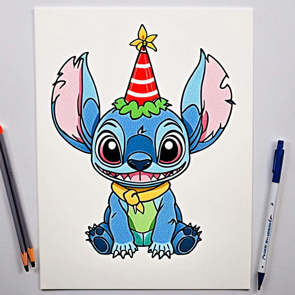 drawing Stitch birthday