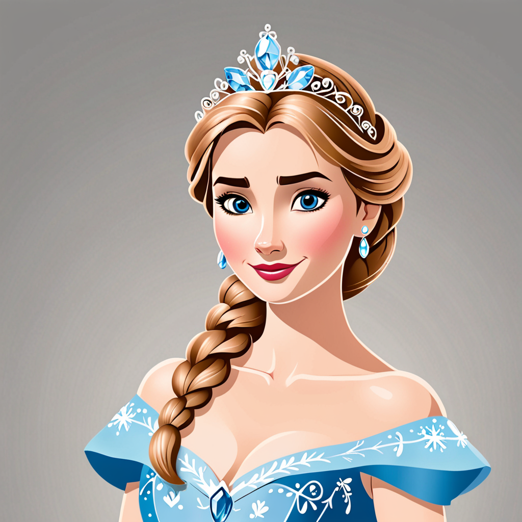Anna fron cartoon Frozen as cinderella from the cartoon cinderella ...