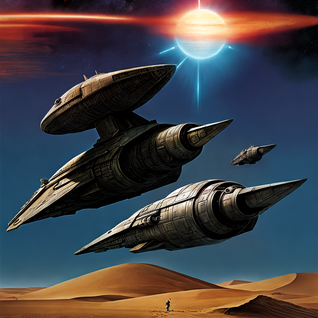 dune space ship movie poster art