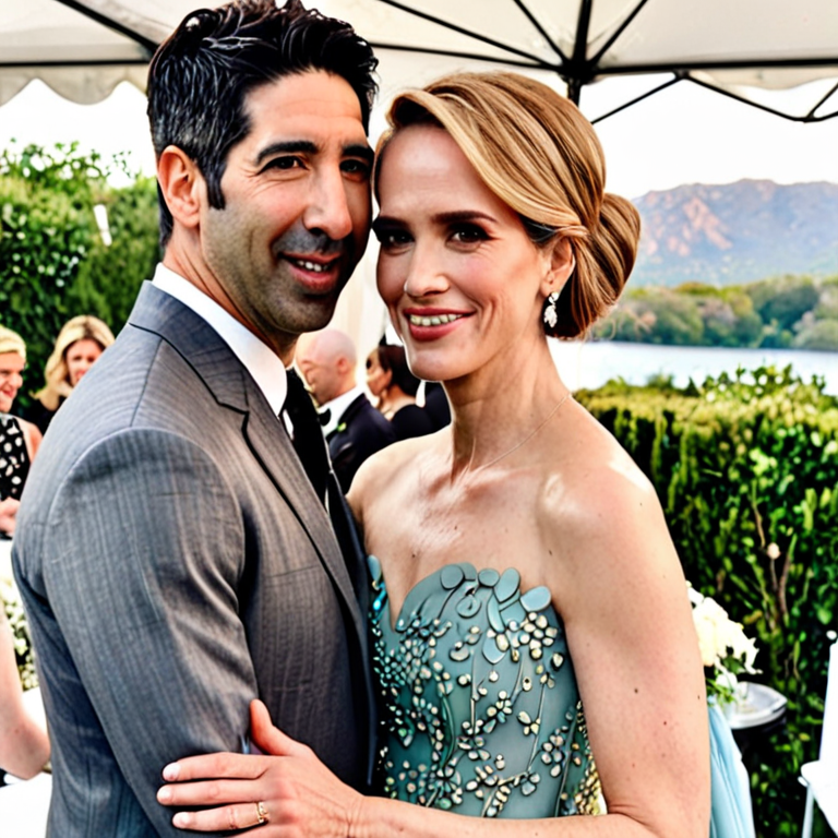sarah paulson and david schwimmer wedding