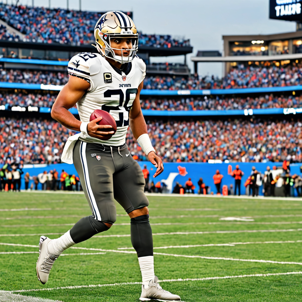 a lightskin man in football gear with no sponsors or words on the ...