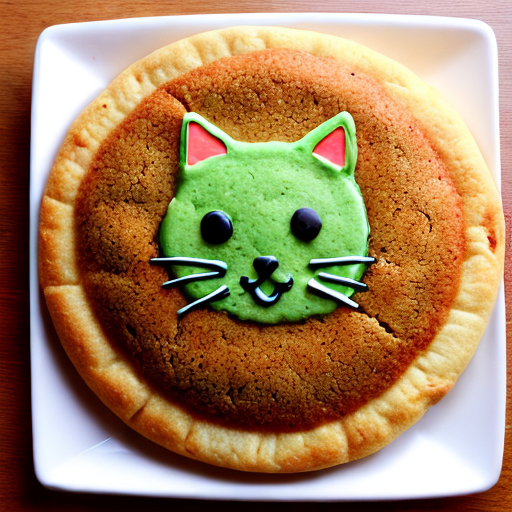 cat made out of falafel