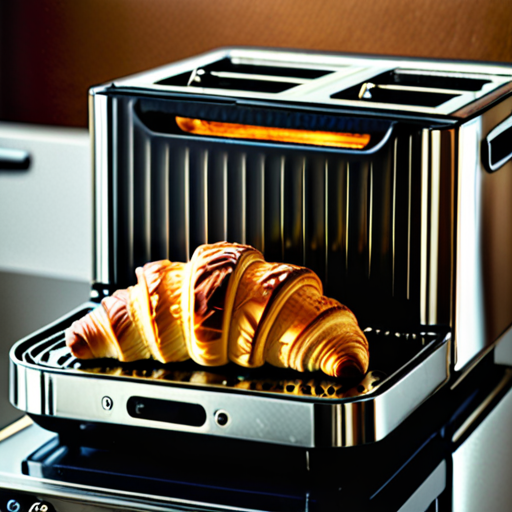 croissant in toaster