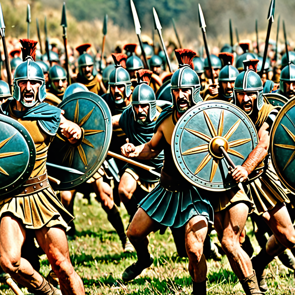Hoplites in battle