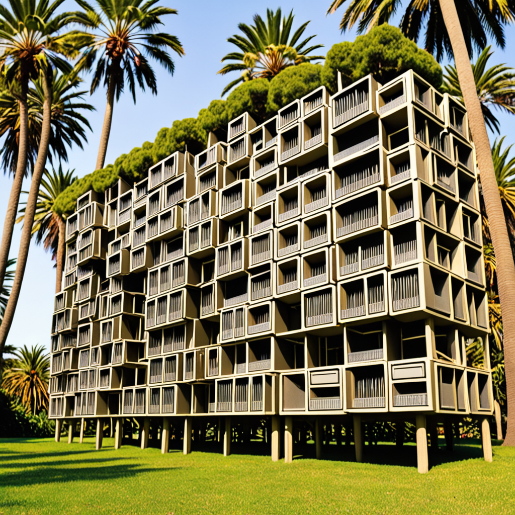 palm trees modular synthesizer escher