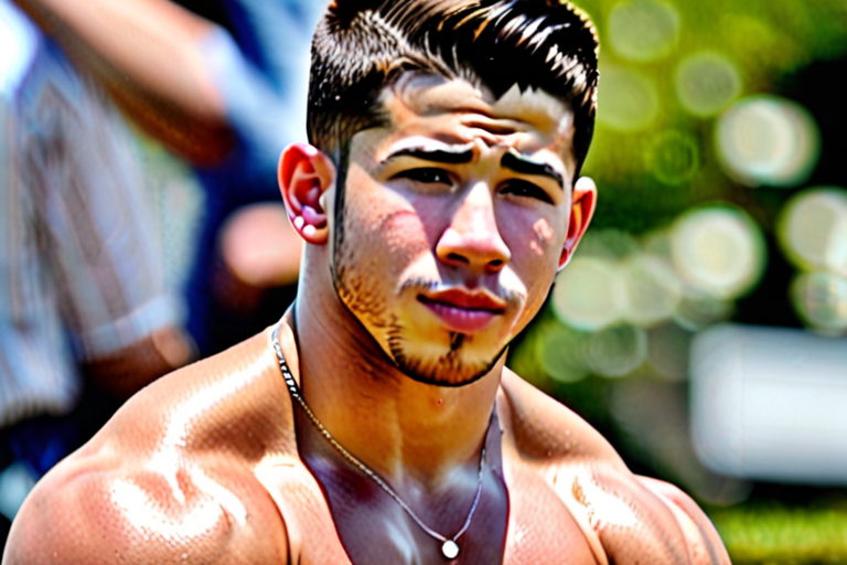 nick jonas muscle growth