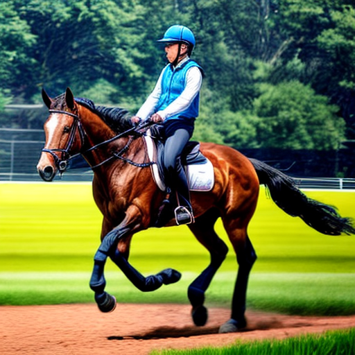 a person riding a horse backwards
