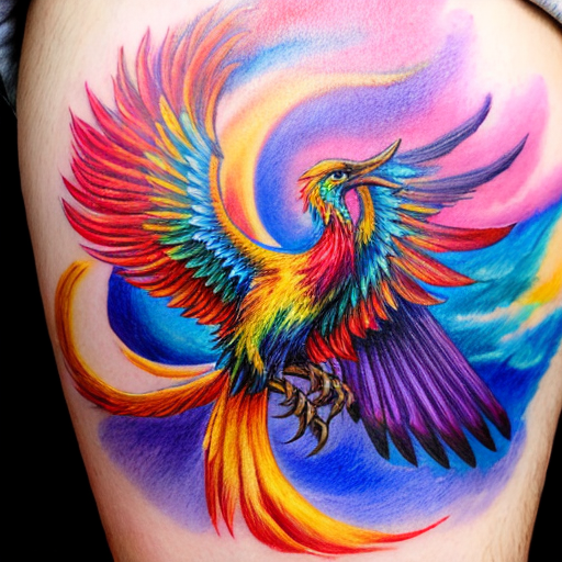 rising phoenix tattoo women