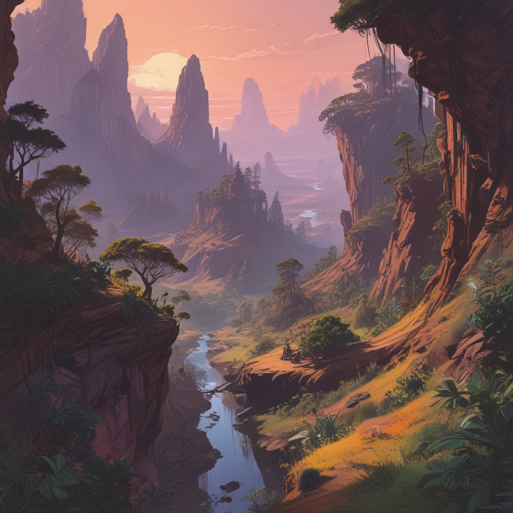 oblagon concepts of syd mead bird´s eye view psychedelia landscape