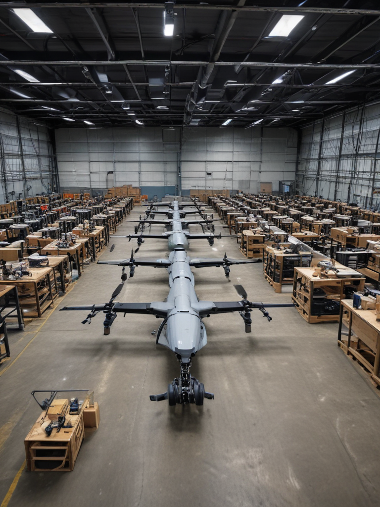 interior of a Drone Factory