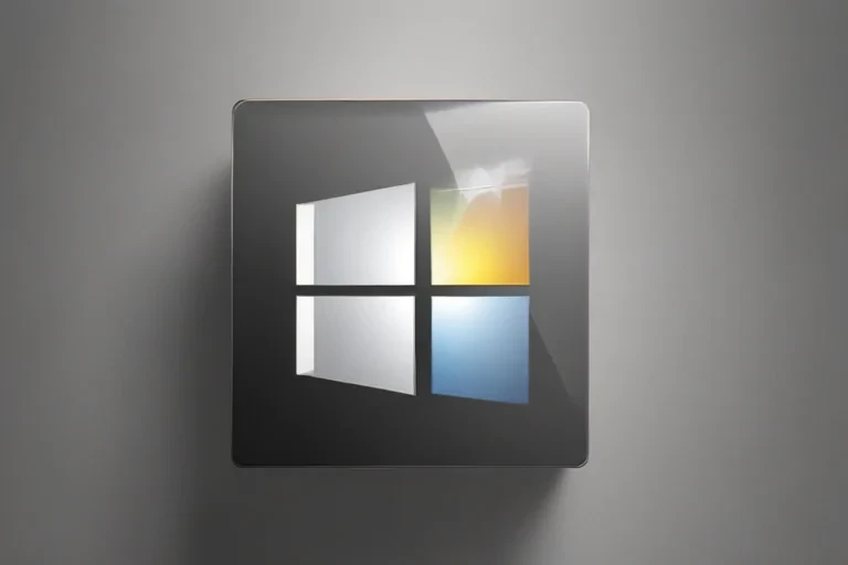 Modern Interpretation of the Iconic Windows Logo on a Sleek Background