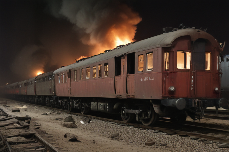 alexander the third holding up a train carriage after explosion