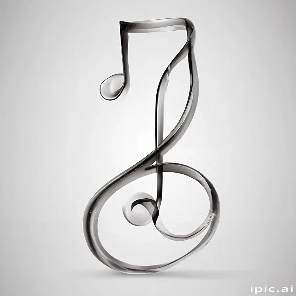 Elegant Design of a Musical Note Representing the Art of Music