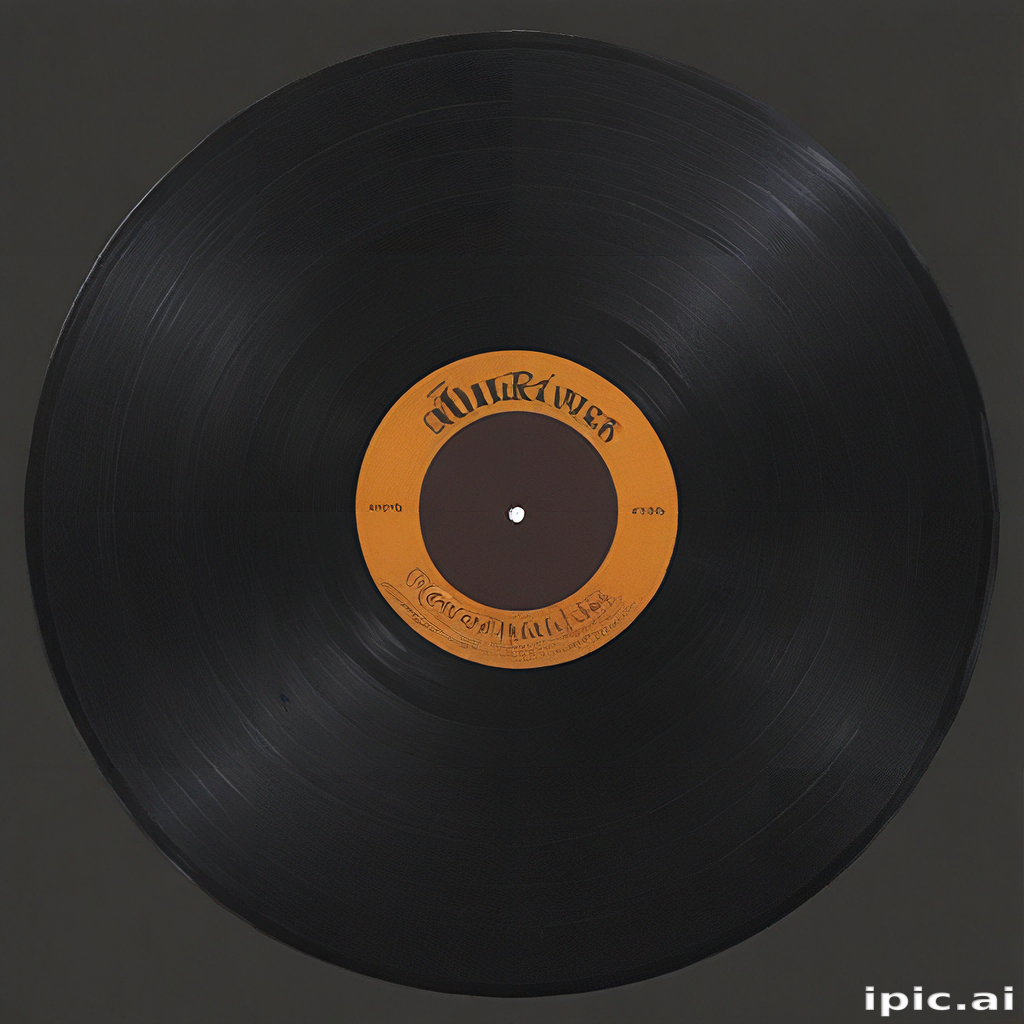 Classic Vinyl Record with Vintage Label and Timeless Music Vibes