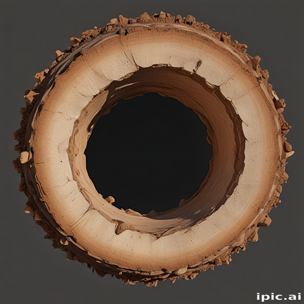 Intricate Circular Pattern Highlighting Natural Textures and Earthy ...